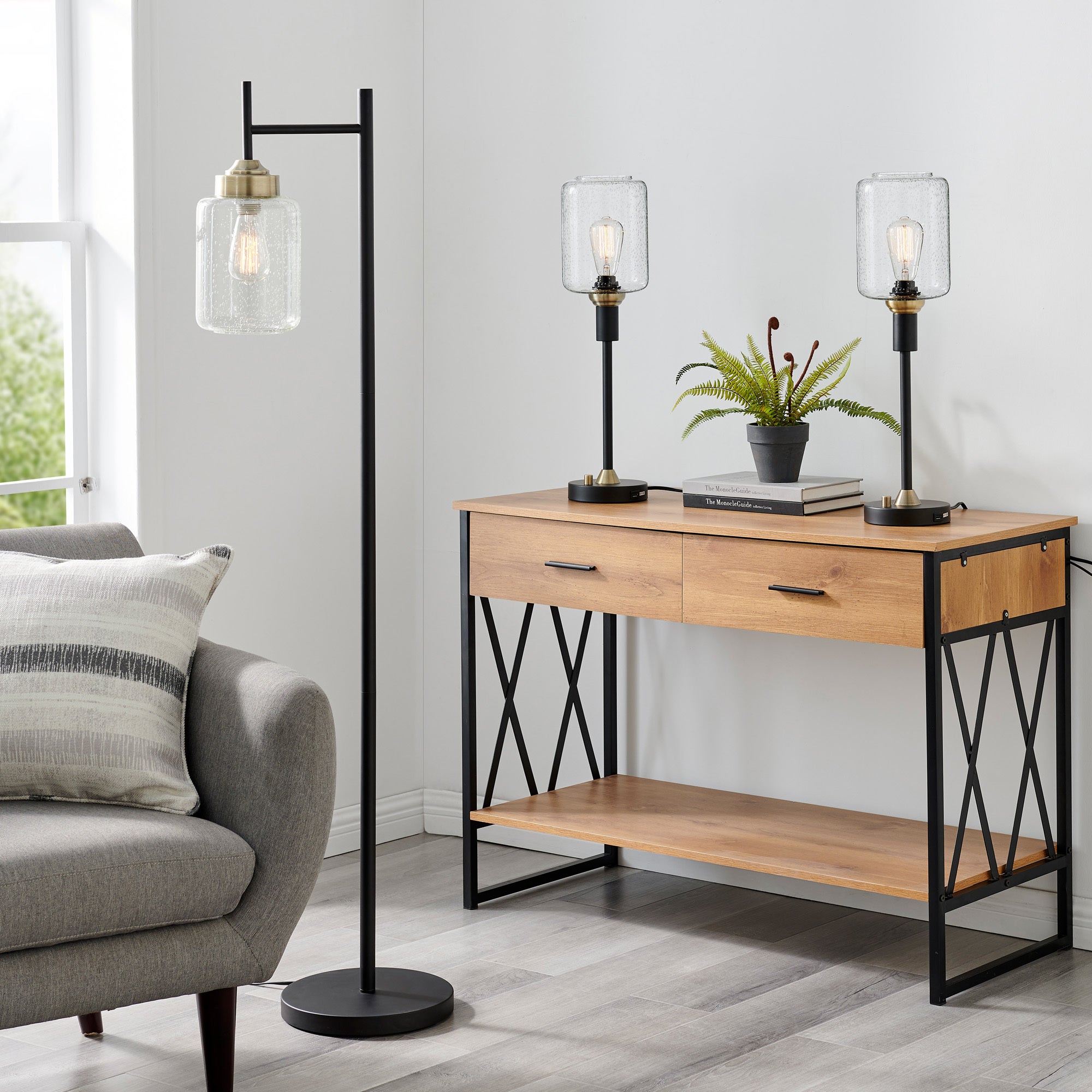LUKEN Floor Lamp - Lite Source